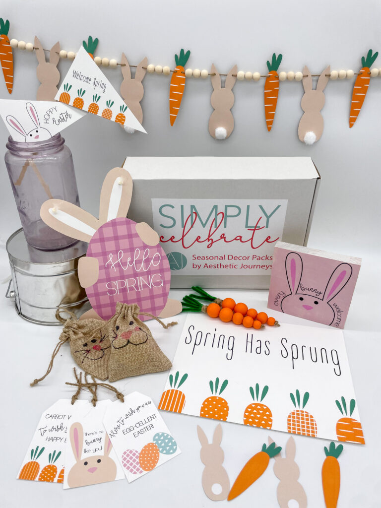Printable Easter Decorations for Spring - Aesthetic Journeys Designs