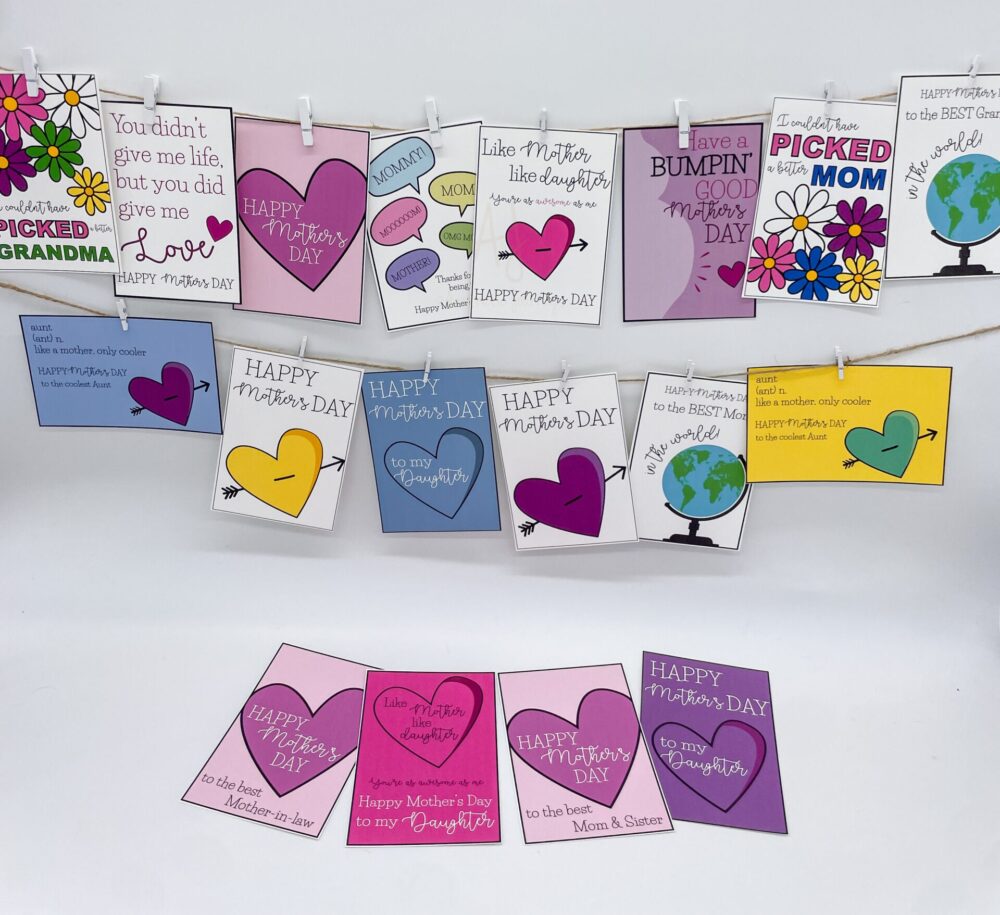 Mother’s Day Cards Set for Everyone | 18 Cards - Aesthetic Journeys Designs