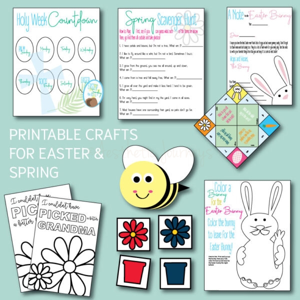 Printable Easter Crafts Games Aesthetic Journeys Designs