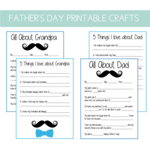 Cute Father's Day DIY Cards - Aesthetic Journeys Designs